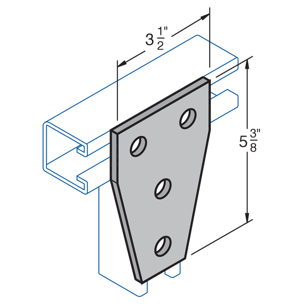H-164-OS3 Strut Channel - 14 Gauge - Haydon Corporation