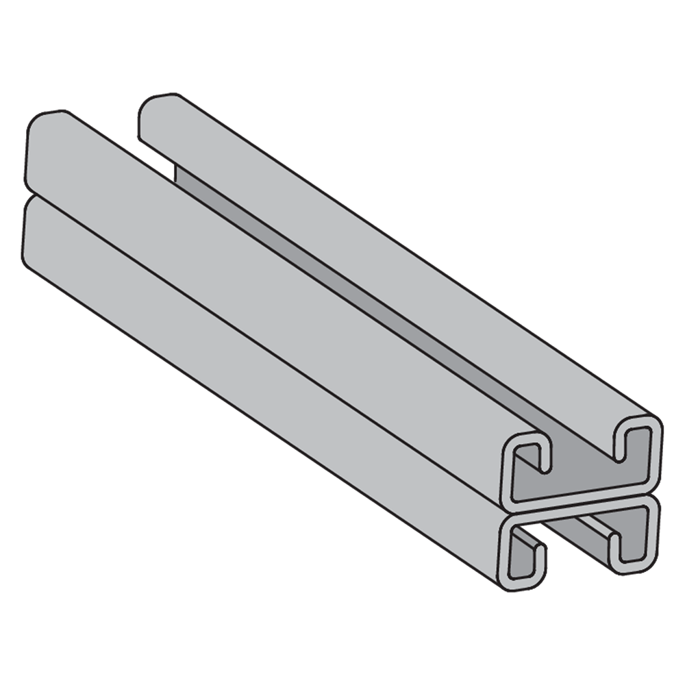 H-132-OS Strut Channel - 12 Gauge, Slotted Steel, Haydon Corp